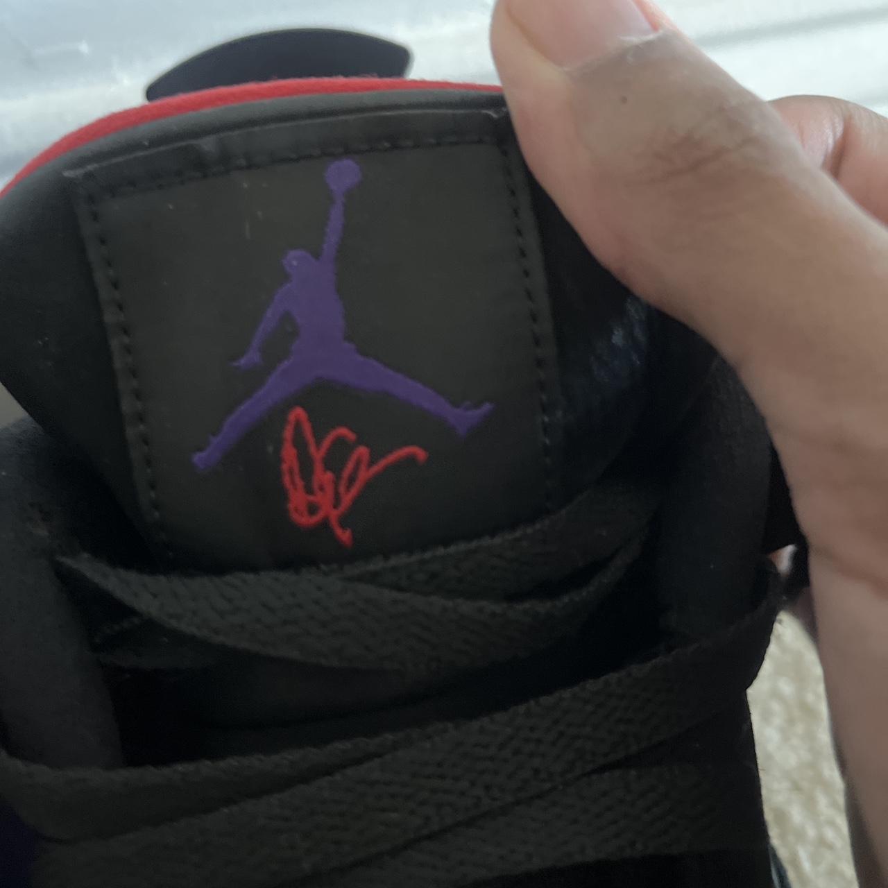 Drake X raptor jordan 4s used but good Condition - Depop