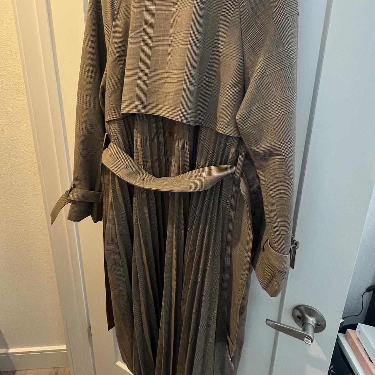 8 by YOOX trench coat w/ pleated back size M never... - Depop