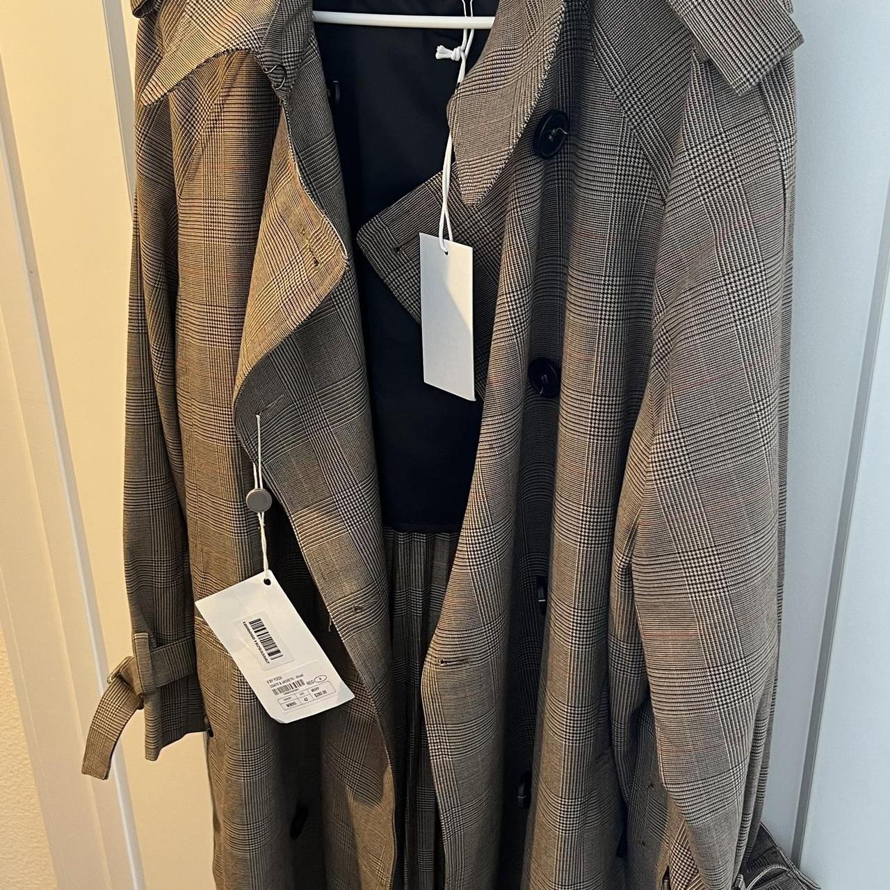 8 by YOOX trench coat w/ pleated back size M never... - Depop