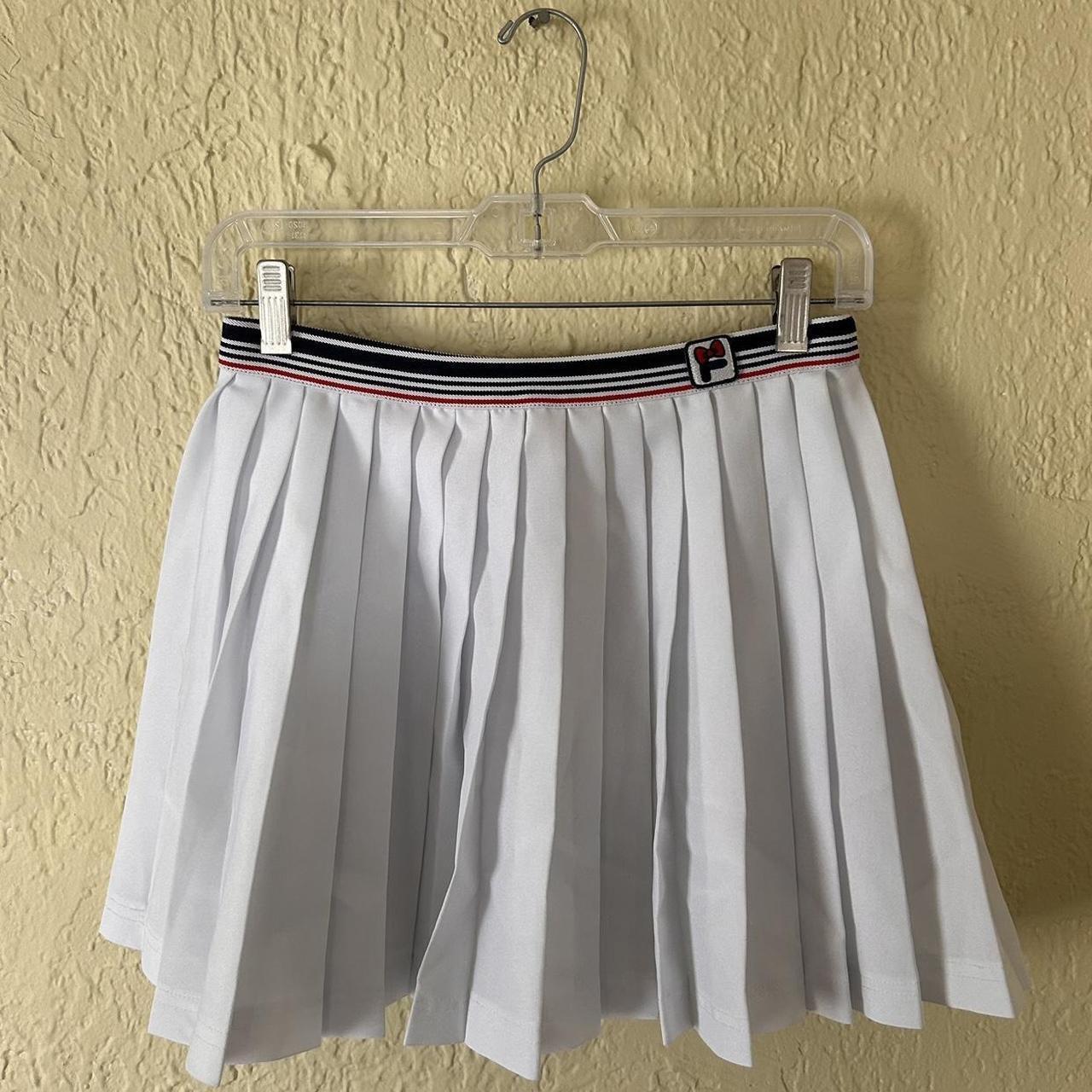 fila x hello kitty white pleated skirt sooo... | Depop