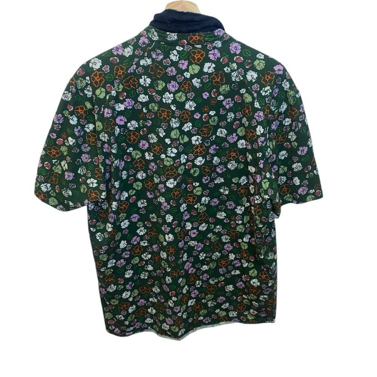 Jeff Men's Green Floral Button Down Excellent... | Depop