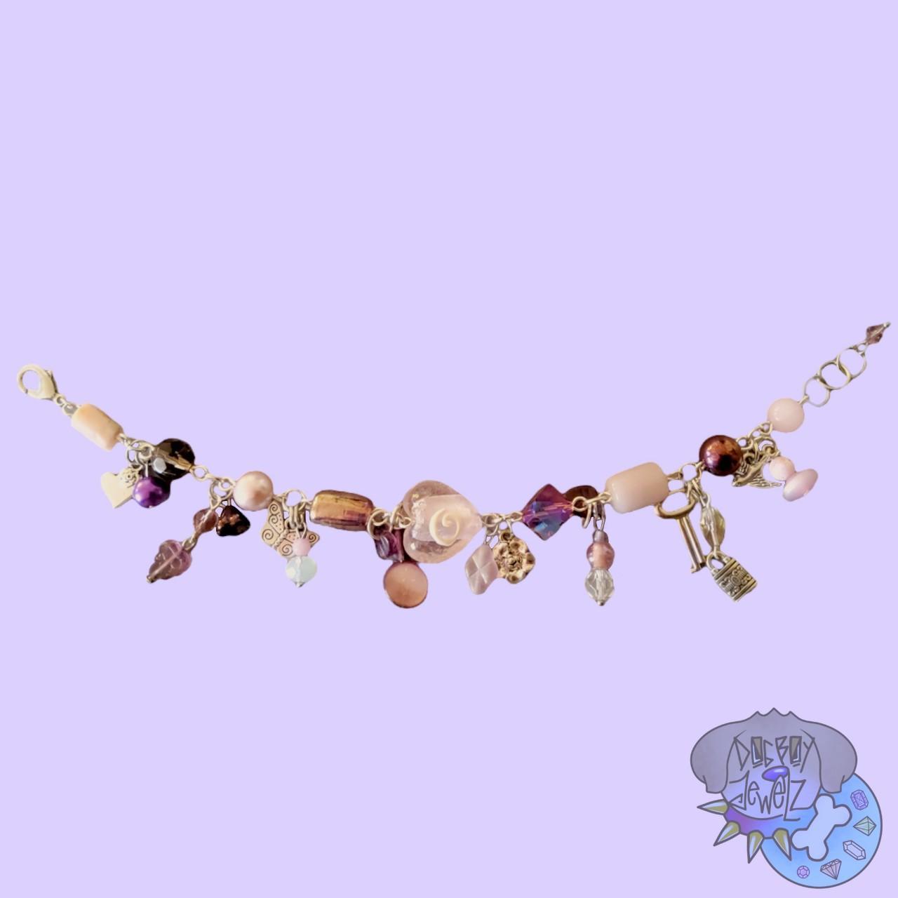 The Garden of Eden Charm Bracelet Color(s): pink,... - Depop
