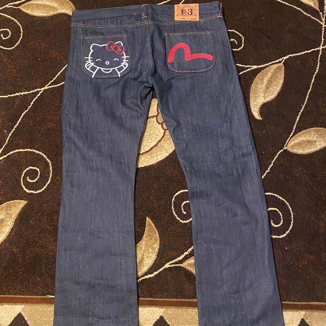 Hello Kitty Evisu Osaka 34X34 180/84A Custom made... - Depop