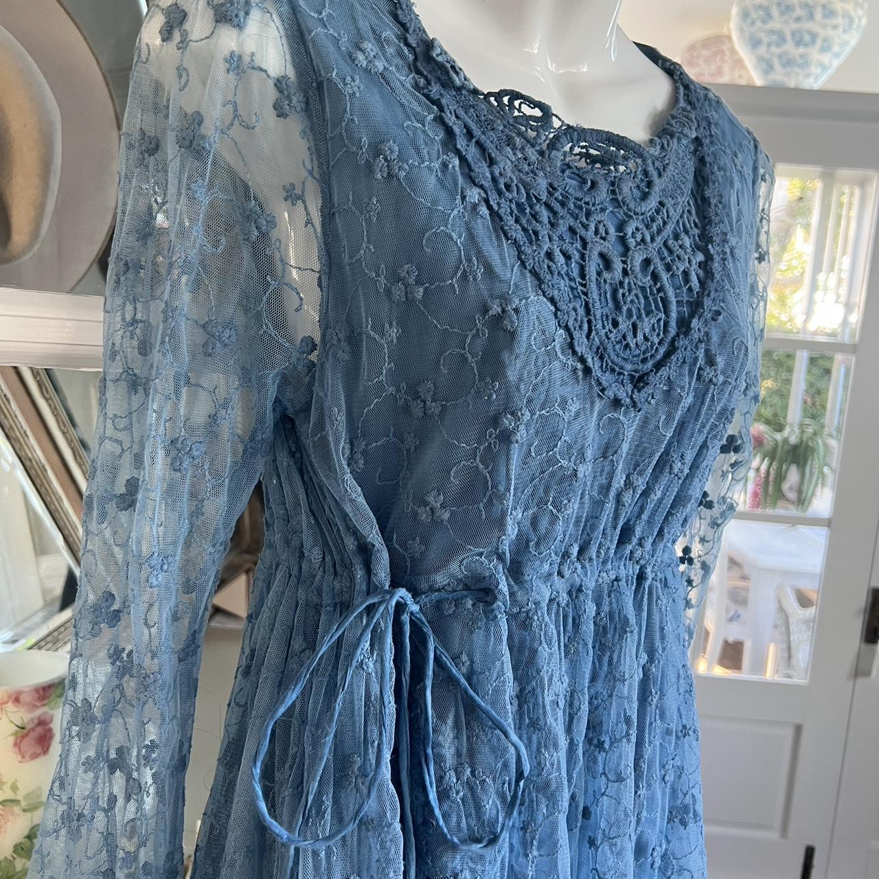Lace multi layered dress. Drawstring tie. This dress... - Depop