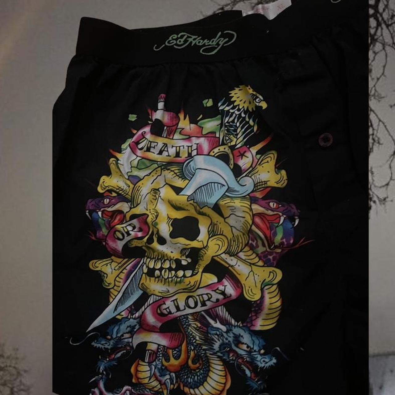 edhardy underwear BOXERS size 40/42 (BUY A BUNDLE... - Depop