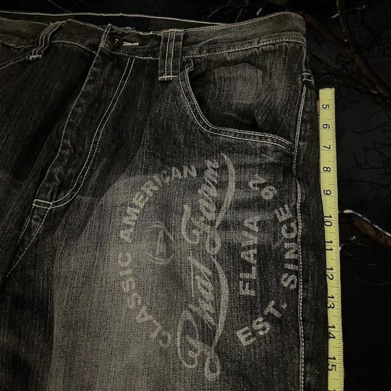 vintage phat farm 4 back pocket denim jeans with a... - Depop