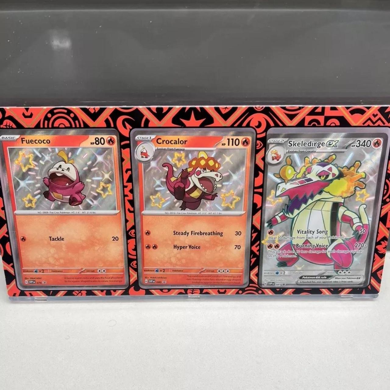 Pokemon TCG Skeledirge EX SVP079 080 081 Promo Set... - Depop