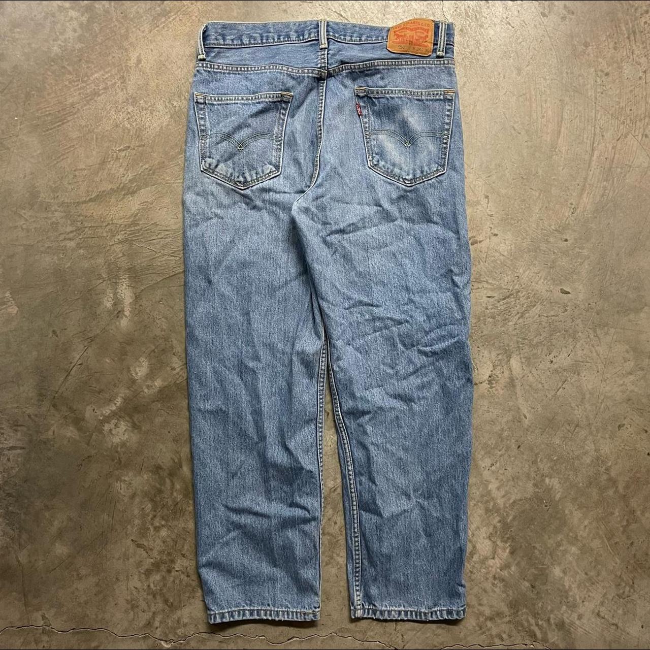 levi’s 550 casual blue denim jeans size 34x30 great... - Depop