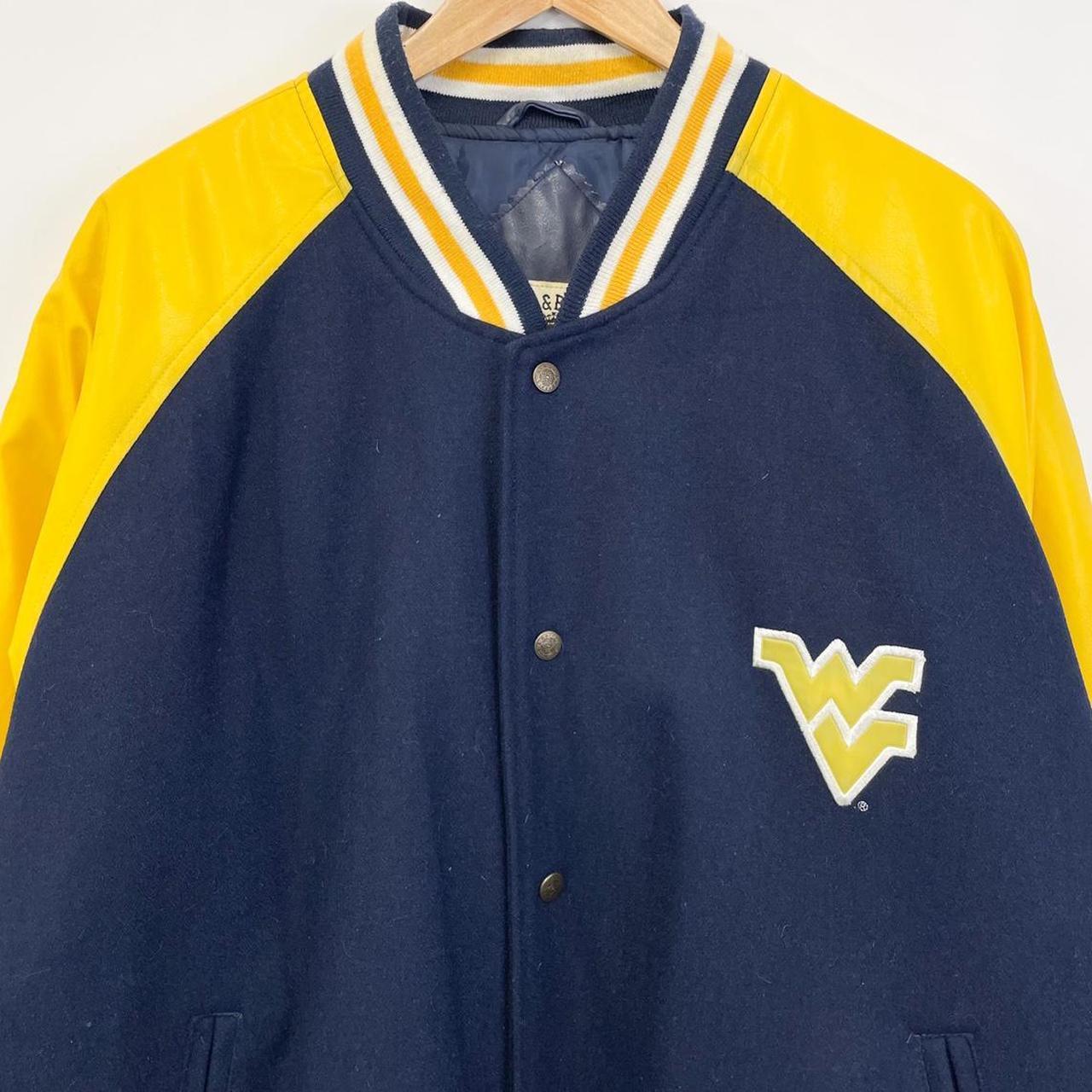 vintage west virginia varsity jacket mens... - Depop