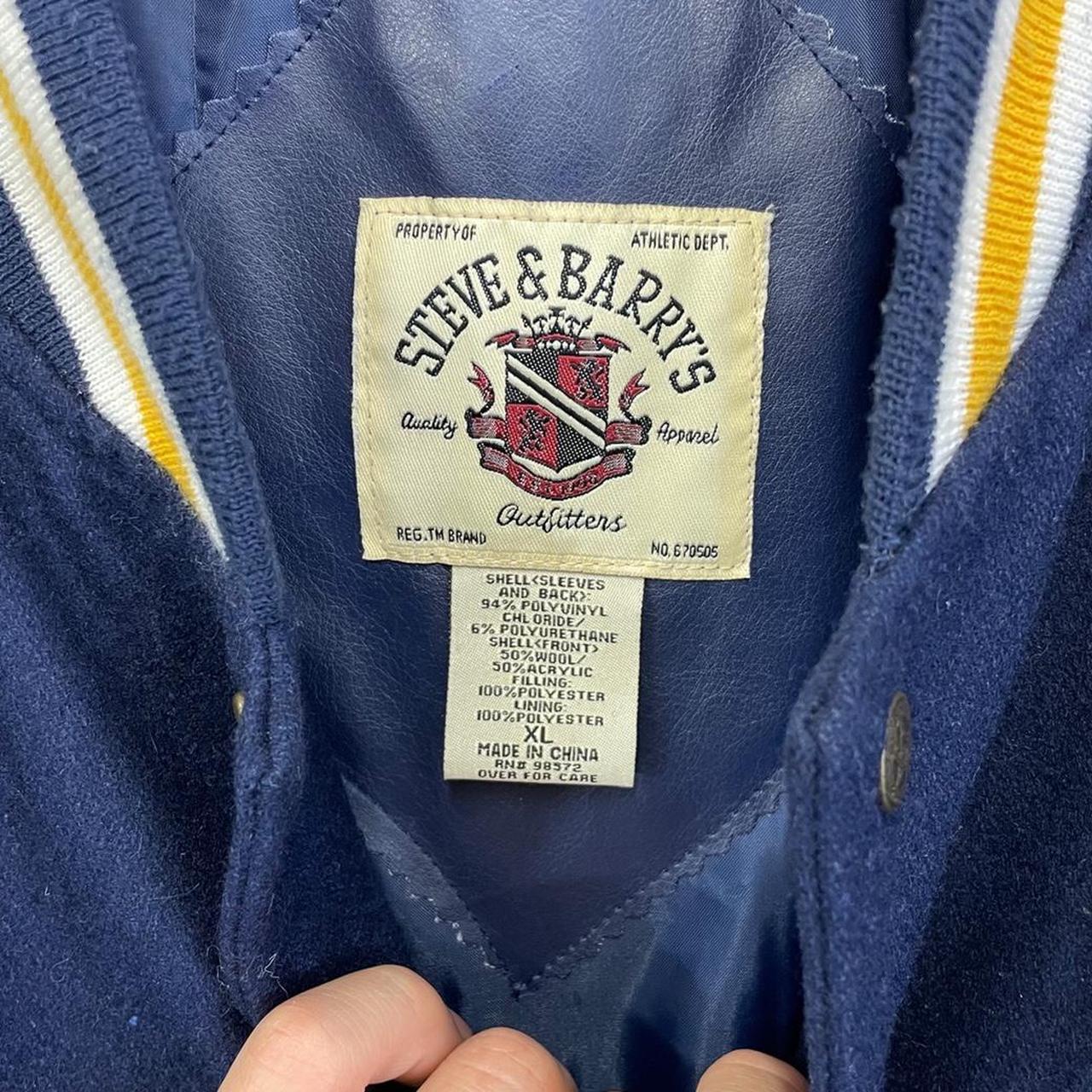 vintage west virginia varsity jacket mens... - Depop
