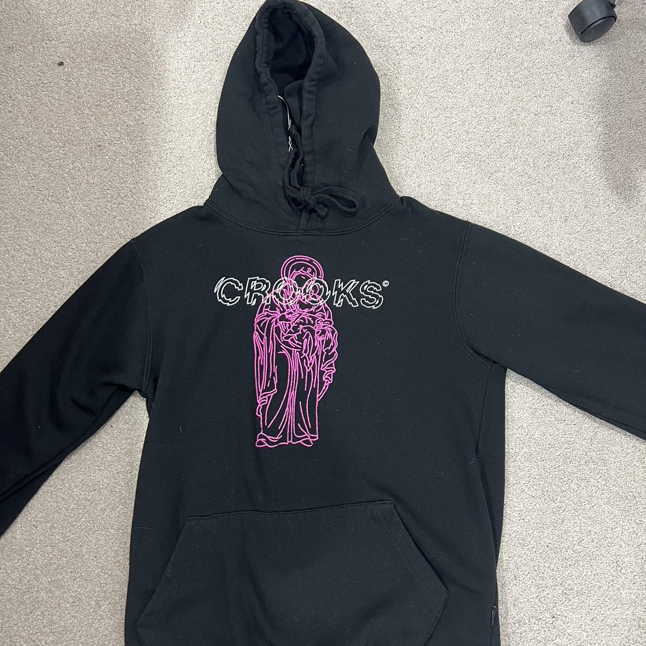 Crooks & Castles Black Hoodie Size small - Depop