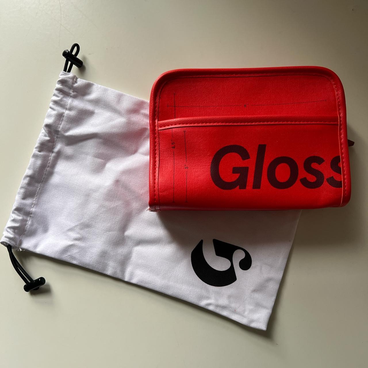Glossier Atlanta exclusive red mini makeup bag... - Depop