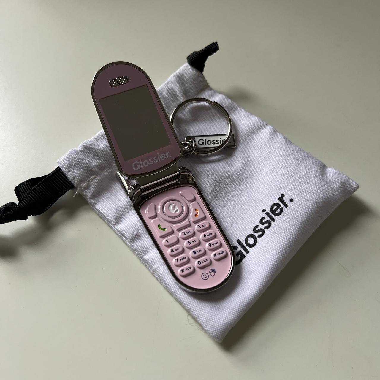 Glossier LA Y2K keyring / keychain Brand new with... - Depop