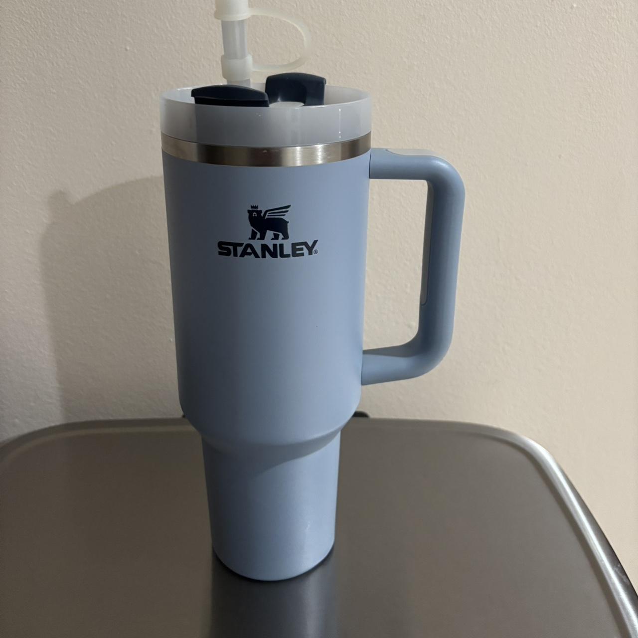 Blue Stanley 40oz with straw #travel #outdoors | Depop