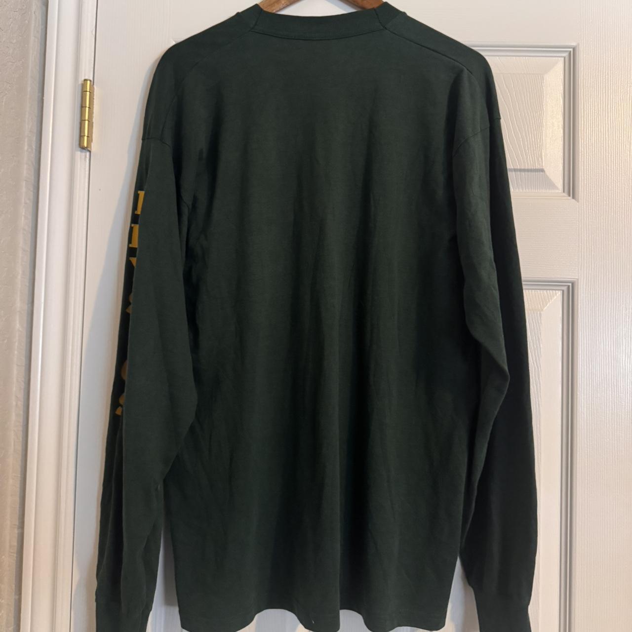 Vintage 90’s Green and gold Cheat Shirt Physics tee... | Depop