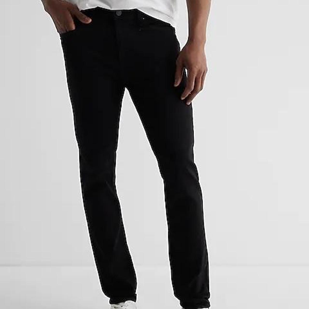 EXPRESS SKINNY BLACK HYPER STRETCH JEANS no... - Depop