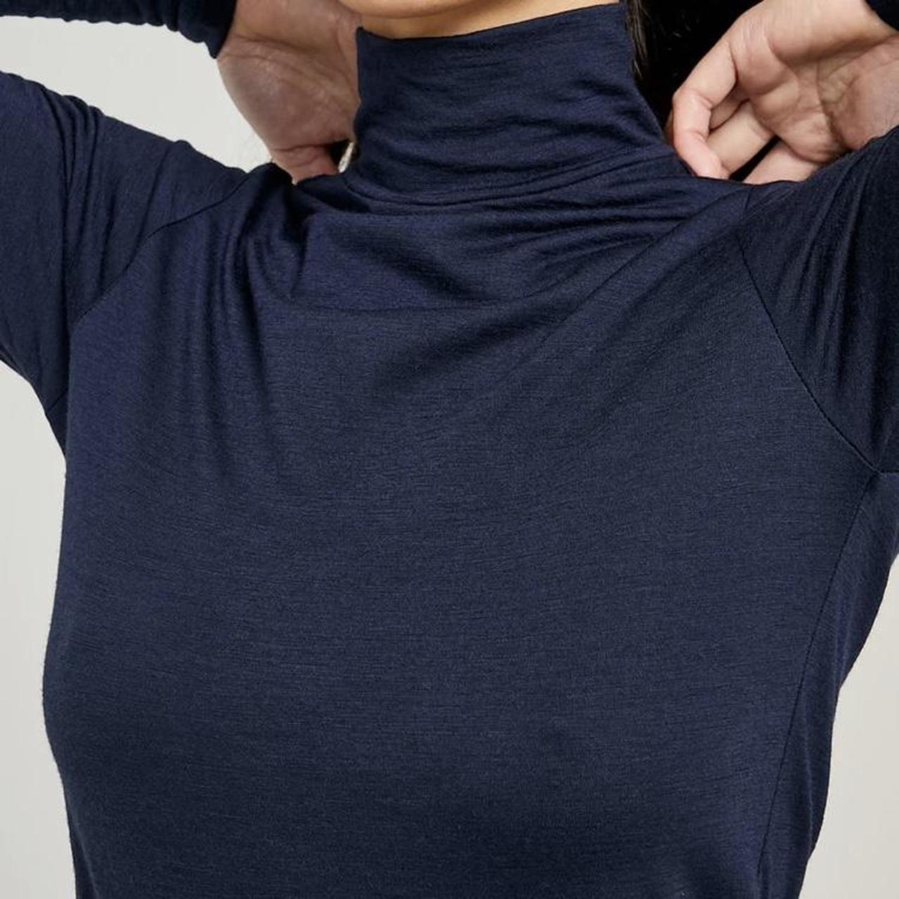 Vege Threads dark navy merino skivvy, size 8 Hardly... - Depop