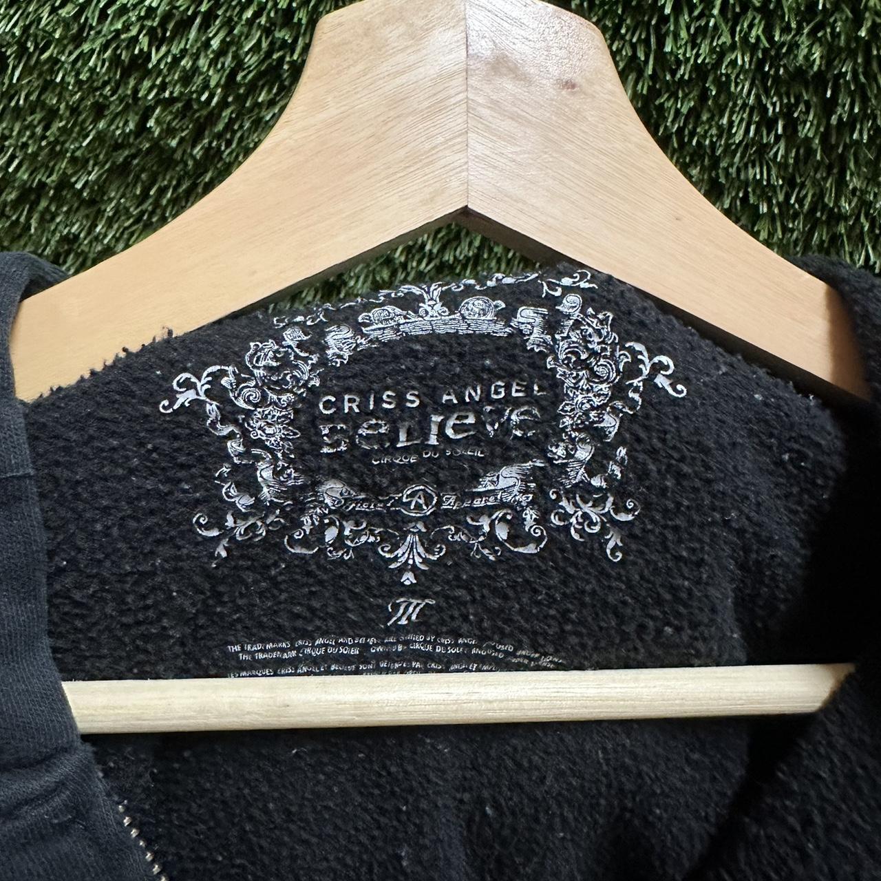 Vintage Criss Angel Believe Y2K Zip-up Hoodie... - Depop