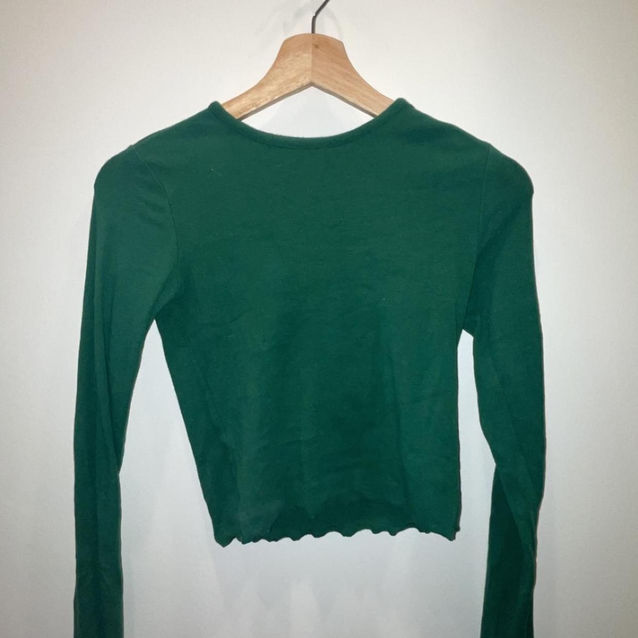 Glassons green long sleeve shirt - Depop