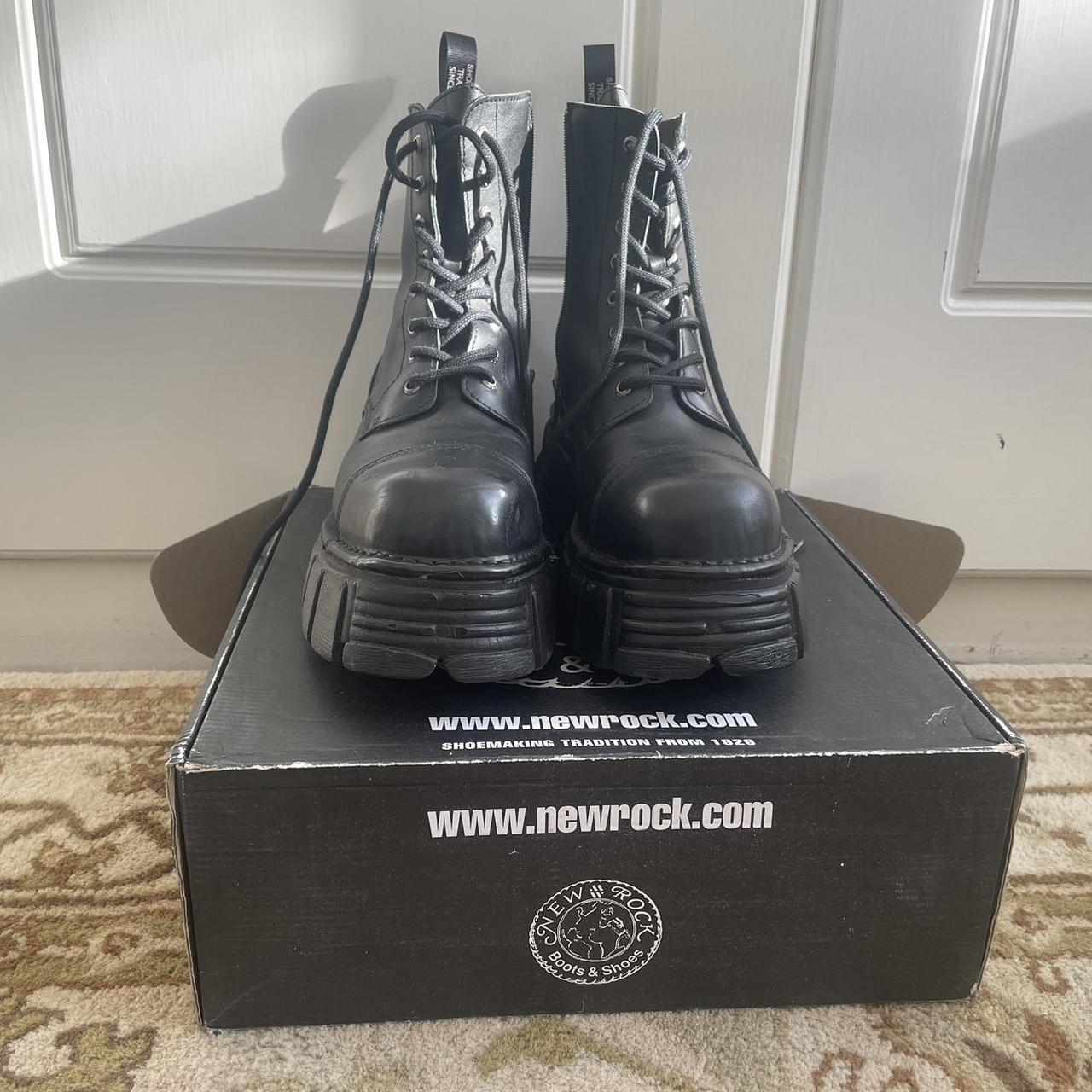 New Rock Tower Platform Boots Size 46. Worn once,... - Depop