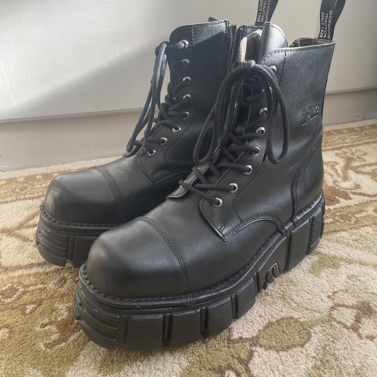 New Rock Tower Platform Boots Size 46. Worn once,... - Depop
