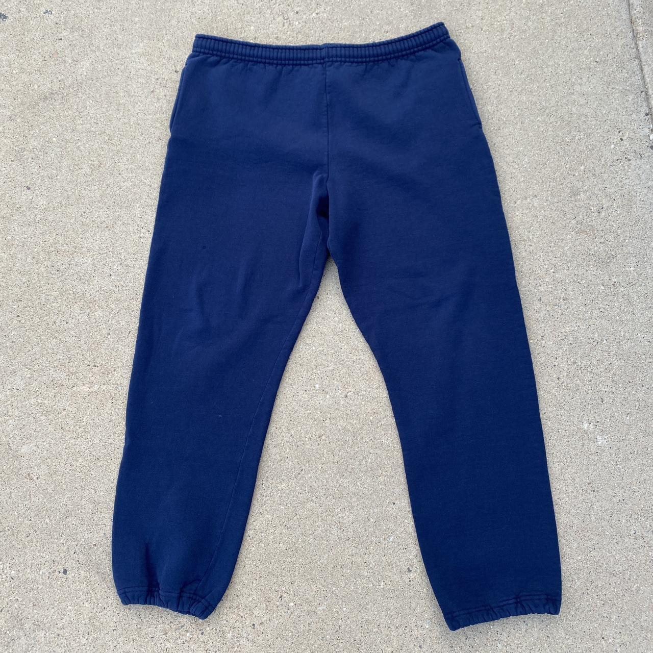 1990’s Made in USA Russell Navy Blue Sweatpants 34x28 - Depop