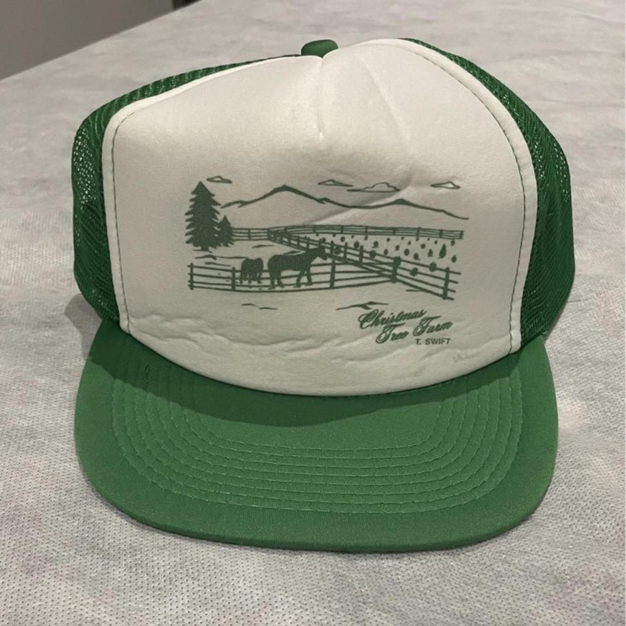 Taylor Swift Christmas Tree Farm Cap Color: Green 💯... - Depop