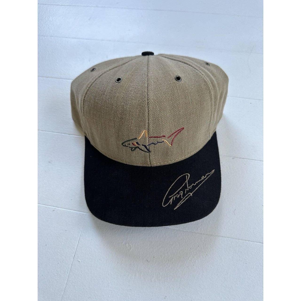 Vintage Greg Norman Signature Shark Golf Hat Hat is... - Depop