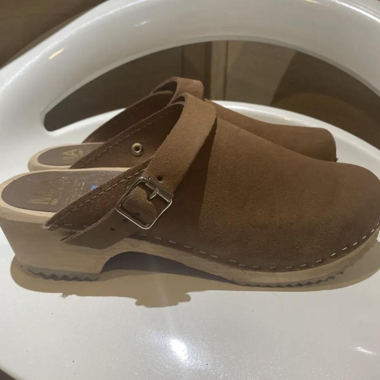Mia Alma Suede Clogs Taupe Size 41 Uk 8 New In Box... - Depop