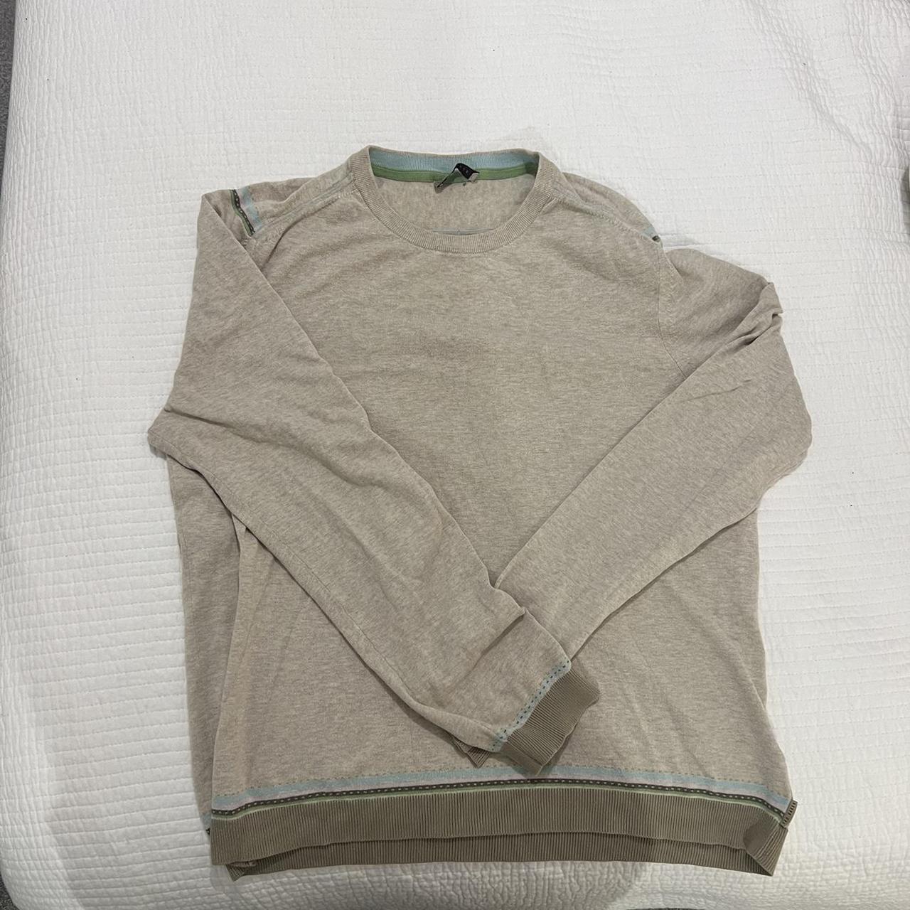 Mens Ted Baker Jumper Cream Size Large Tedbaker Depop