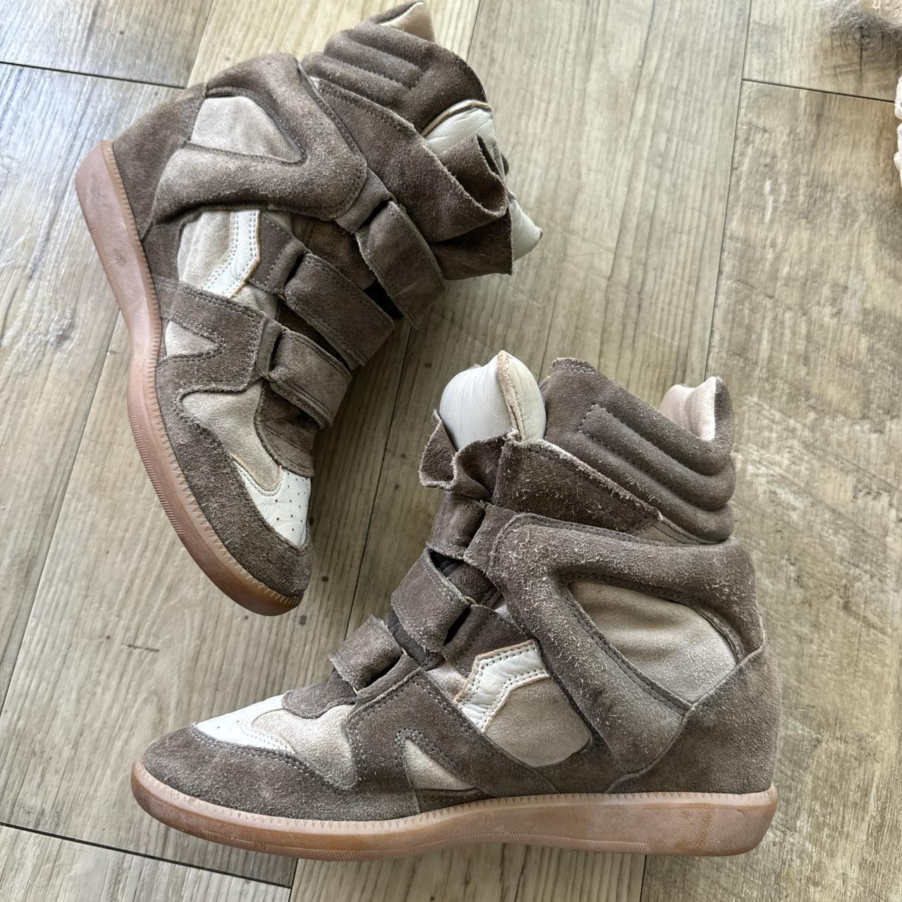 Authentic Isabel Marant wedge bekket sneakers In... | Depop