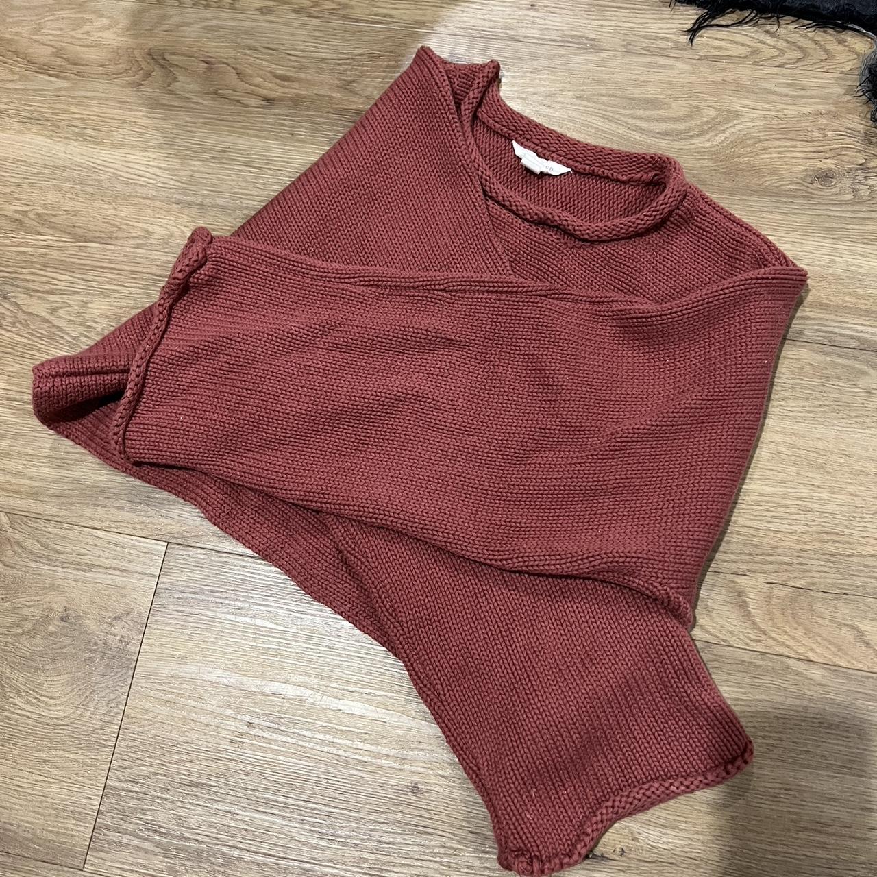Subtitle red crop knit. Perfect condition - Depop