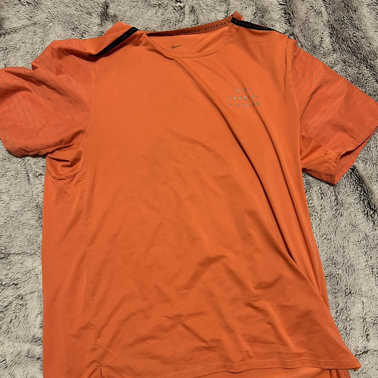 men’s salmon pink running top, pictures can’t define... - Depop
