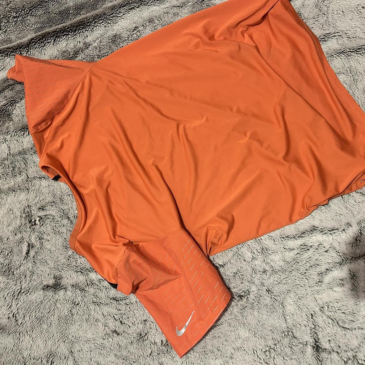men’s salmon pink running top, pictures can’t define... - Depop