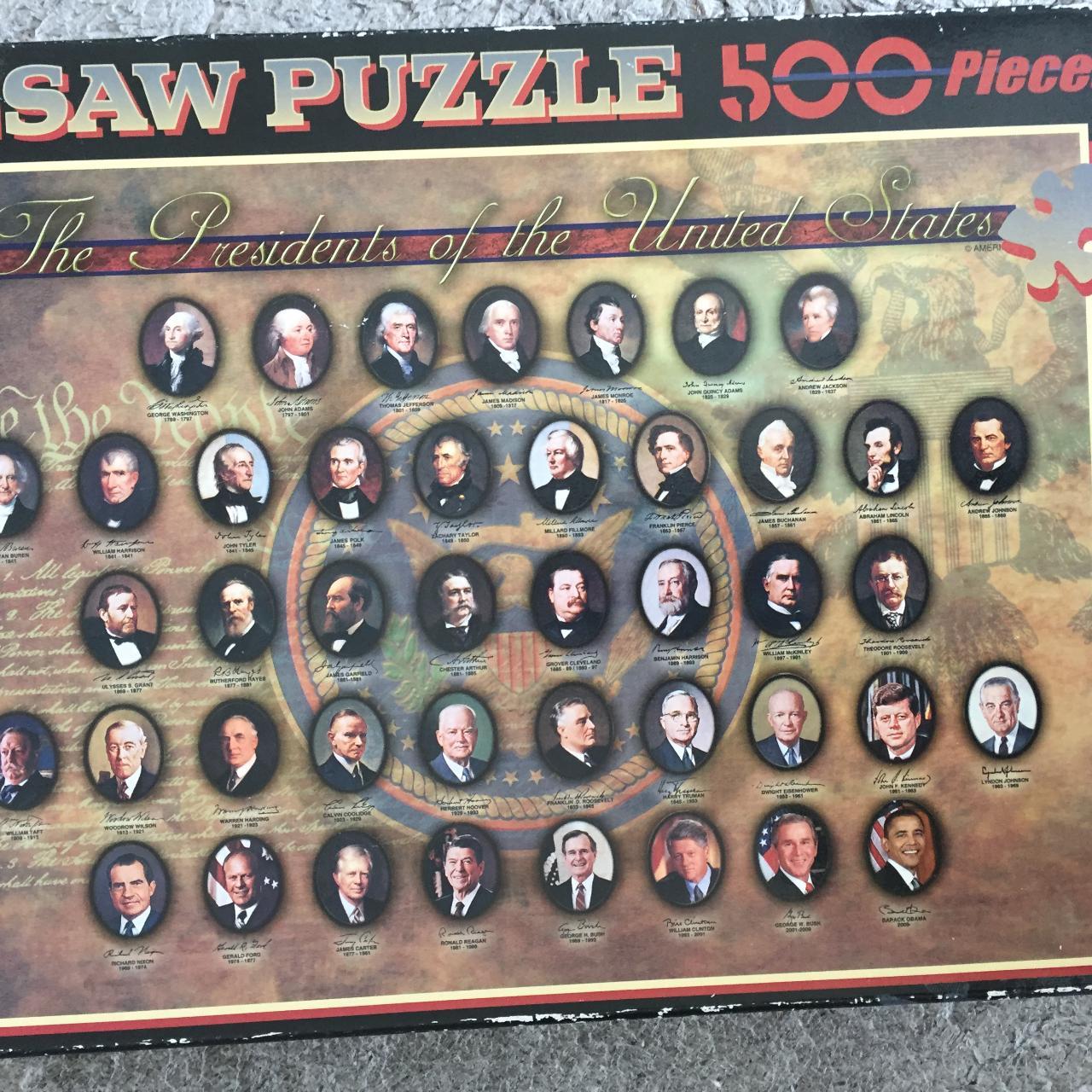 Presidents of the USA 500 piece jigsaw puzzle 36cm x... | Depop