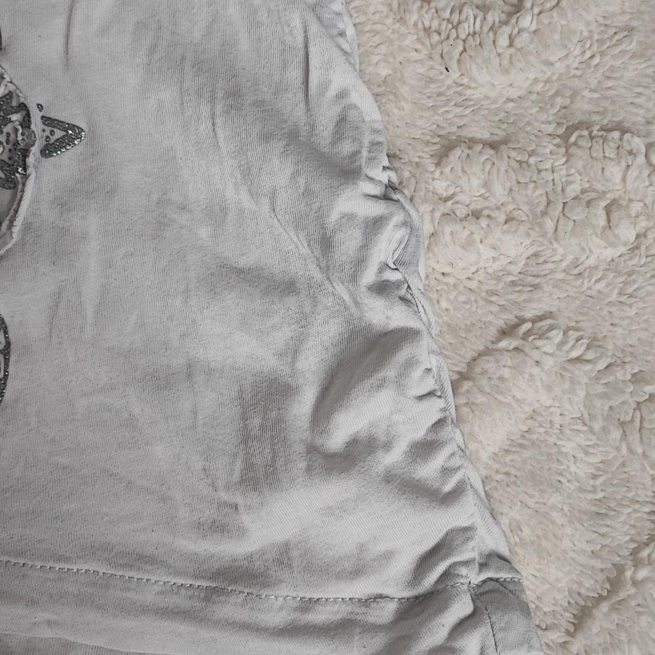 swirl pattern affliction style baby tee — there are... - Depop