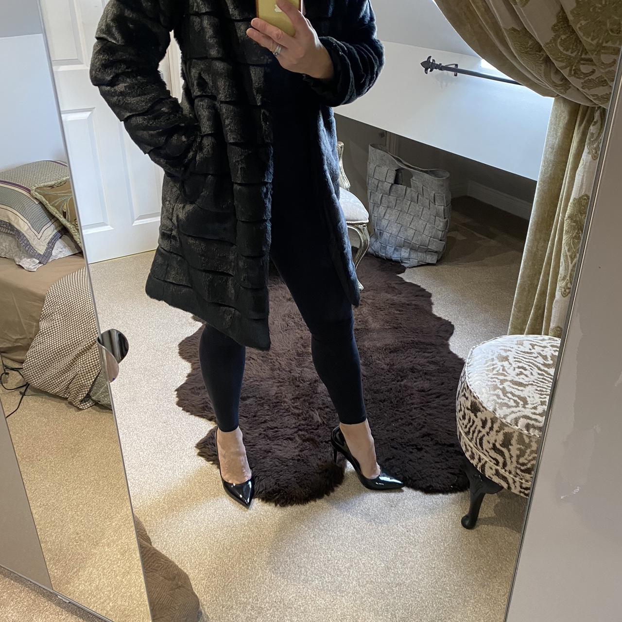 Faux fur coat - Depop