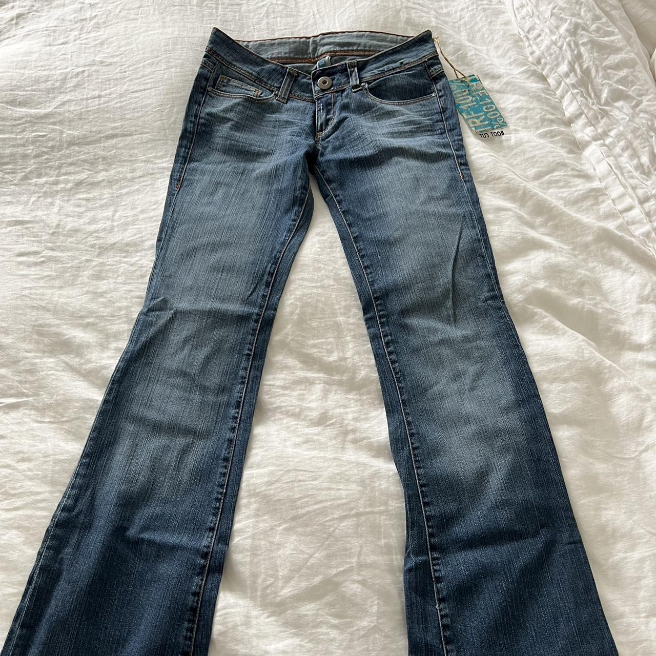 Y2K low rise flared jeans. New with tags. TRF brand.... - Depop