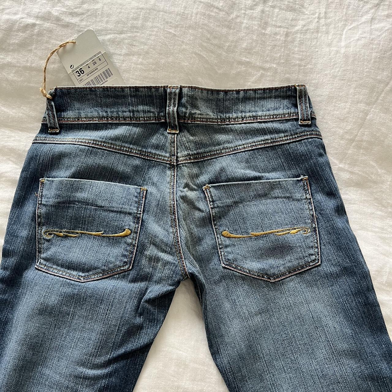Y2K low rise flared jeans. New with tags. TRF brand.... - Depop