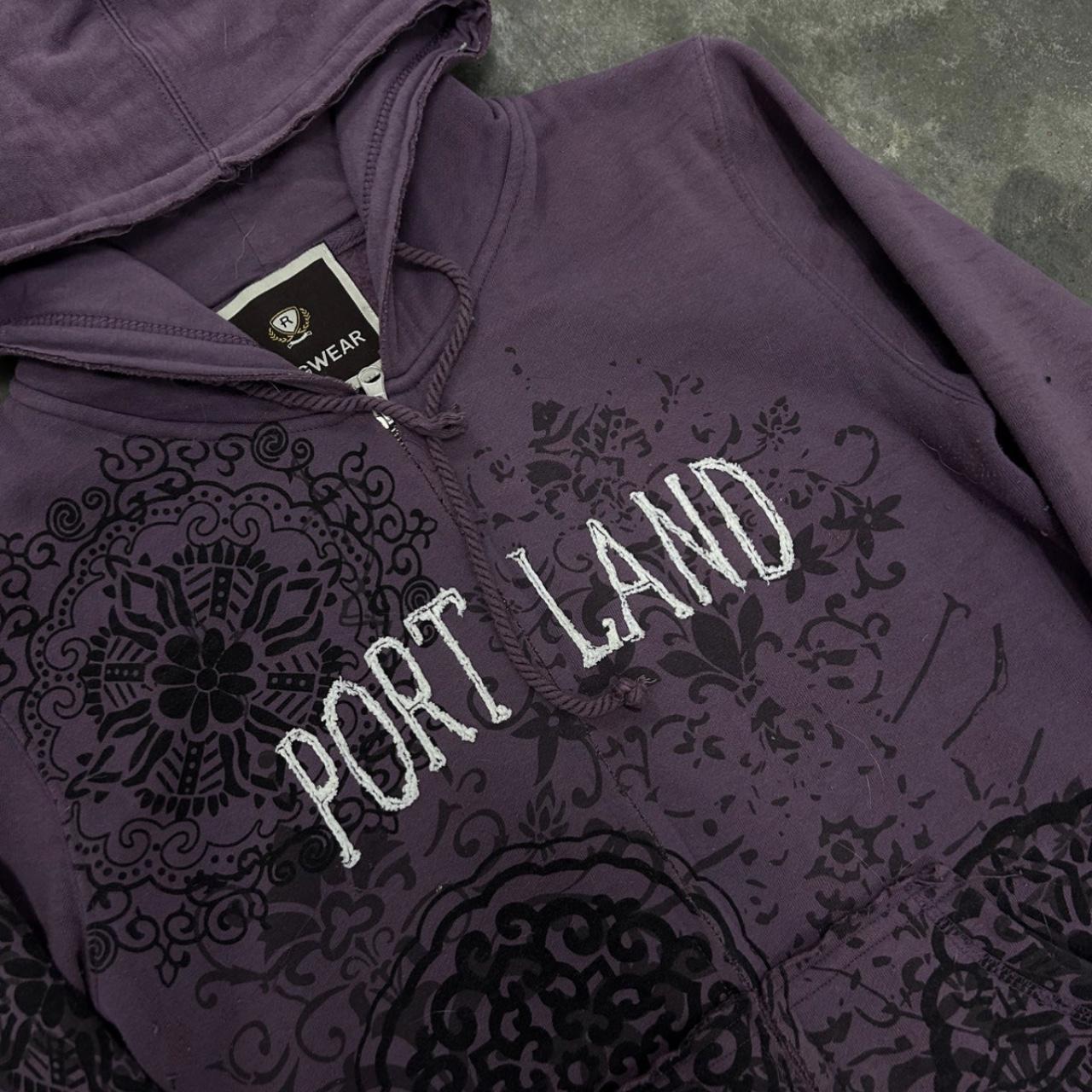 Affliction Women's Purple Jumper | Depop