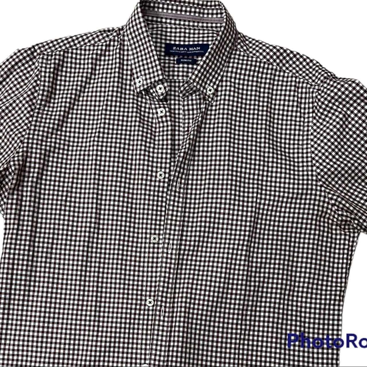 Zara Button Down Shirt Men Slim Fit size medium... - Depop