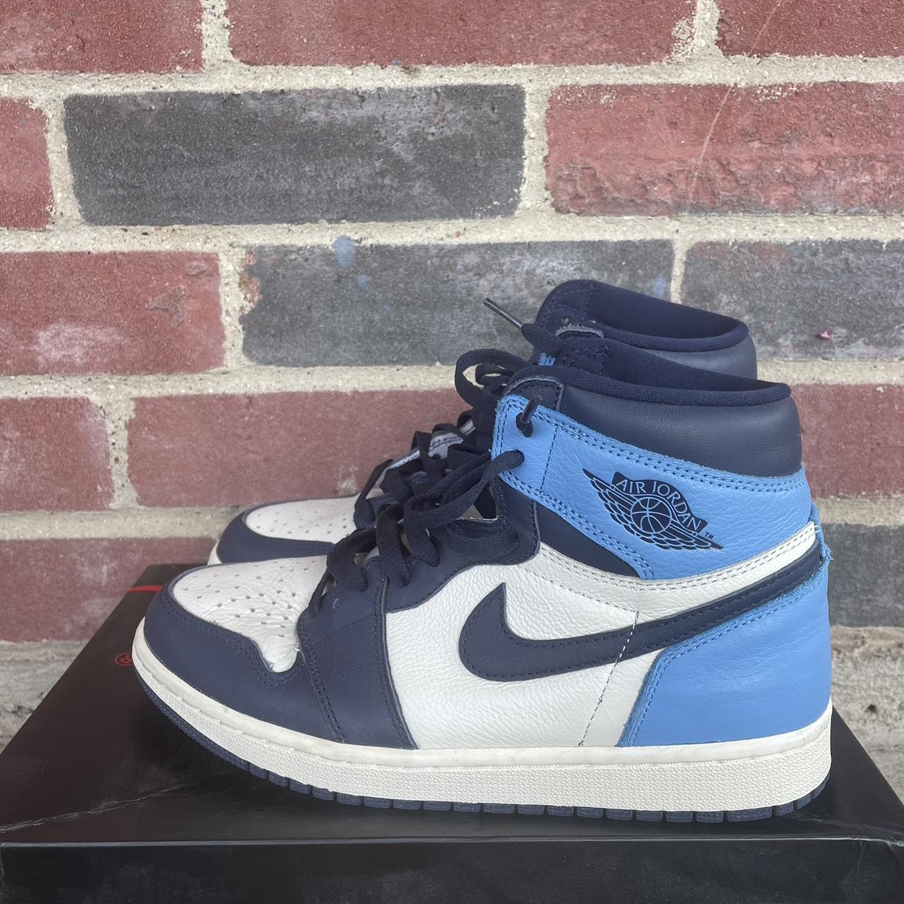 Lightly Used 'Obsidian' Jordan 1s Sz 8 Men/Sz 9.5... - Depop