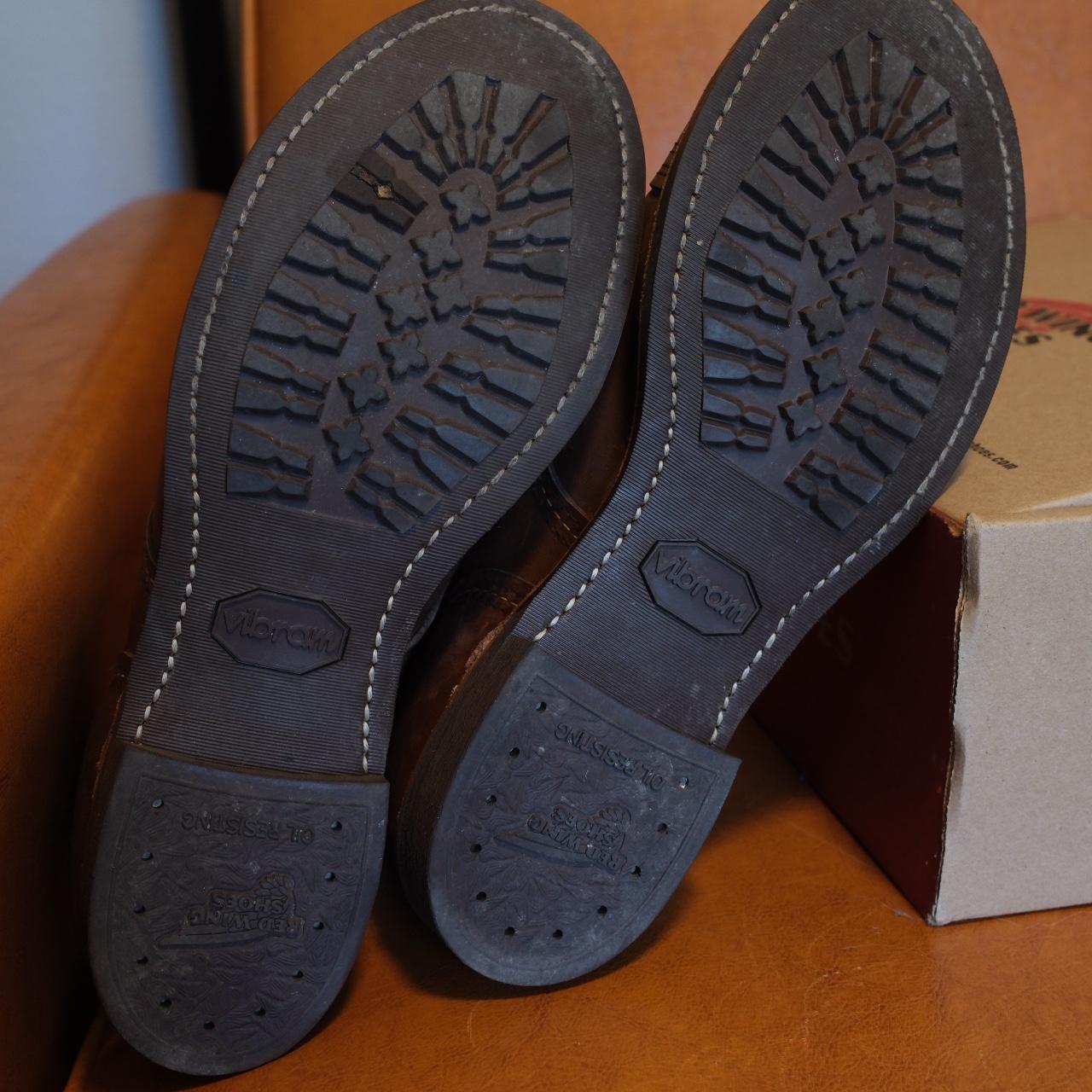 Red wing iron ranger heritage boot and polish... - Depop