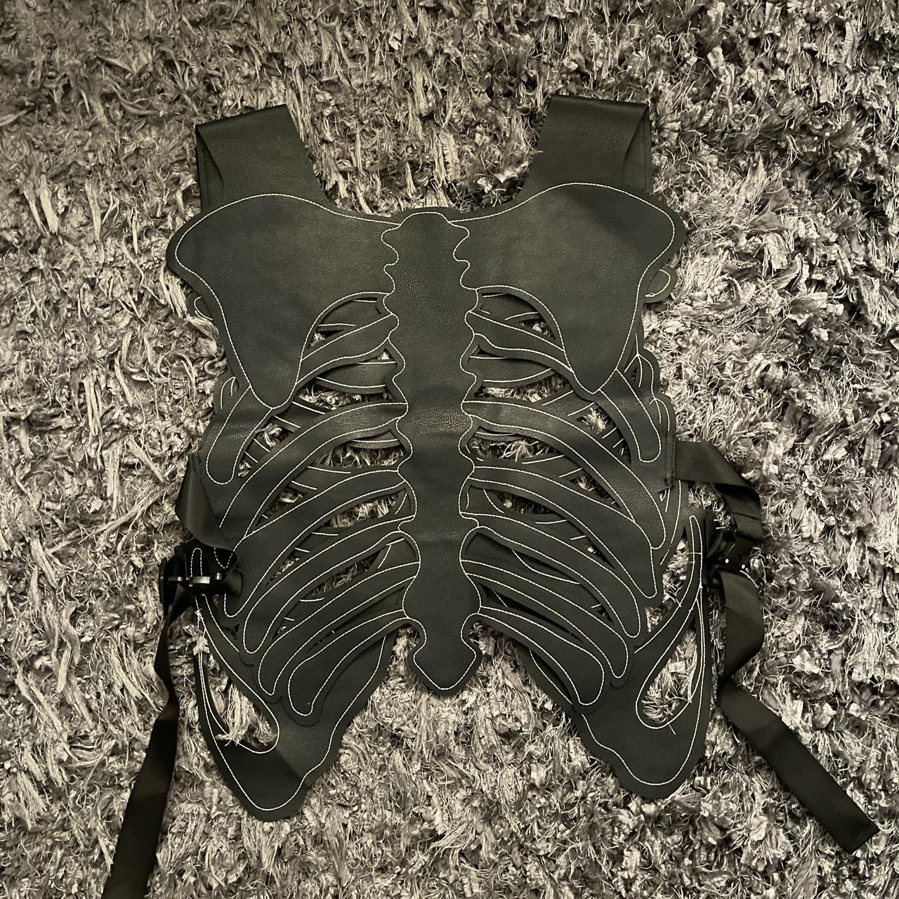 fire Skeleton Rave vest💀🔥 Accepting Offers! Please... - Depop