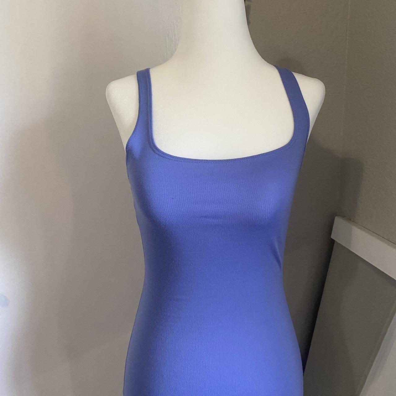 Zara blue bodycon midi dress! So cute and classy!... - Depop