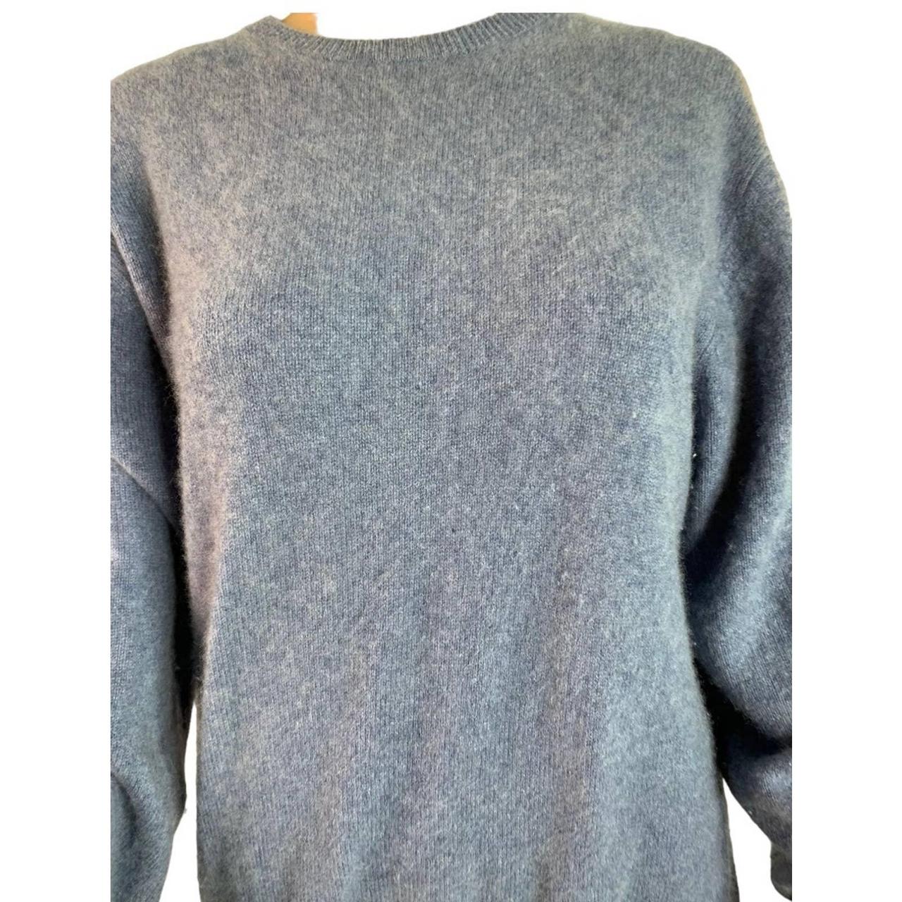 Alan Flusser Men's 100% Pure Cashmere Sweater Blue... - Depop