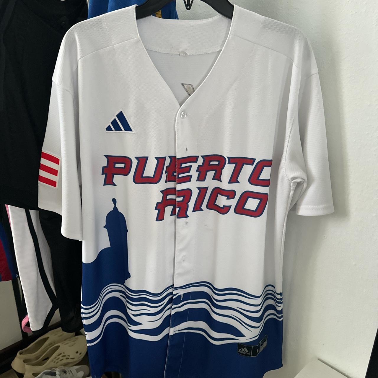 Adidas Puerto Rico Javier Baez Baseball Jersey Size... - Depop