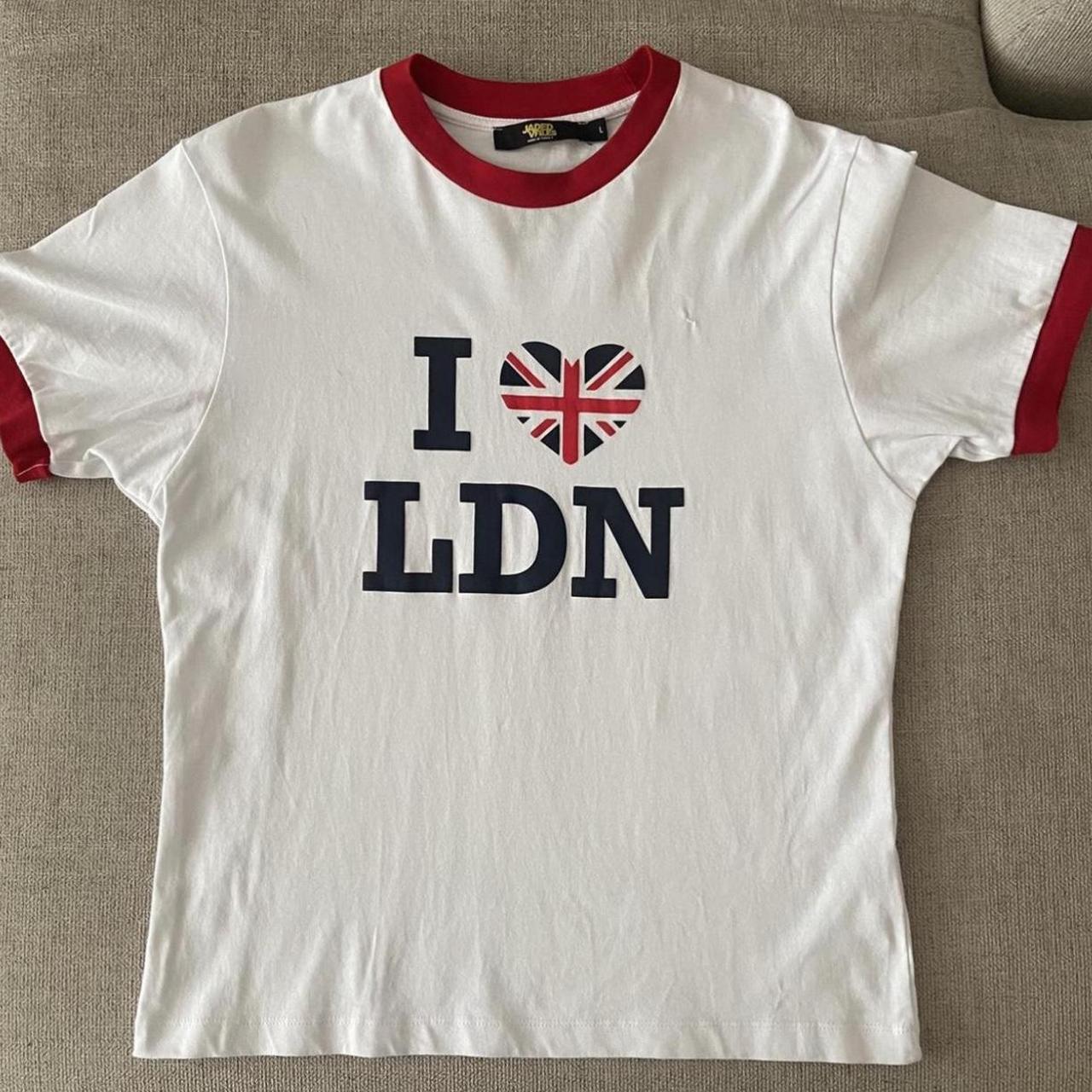 Jaded London “I heart ldn” ringer tee Size: L but... - Depop