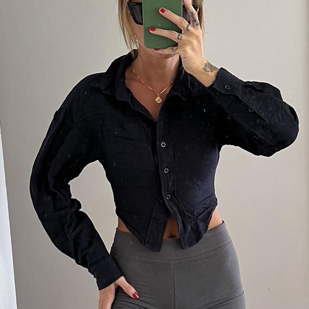 LIONESS OPEN BACK BUTTON UP BLOUSE #lioness **was... - Depop