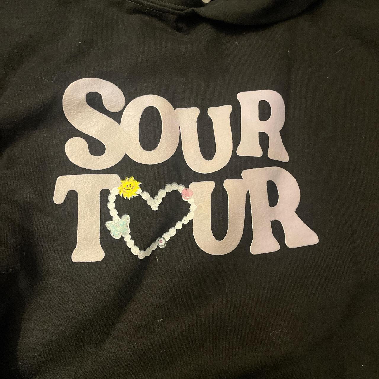 Olivia Rodrigo Sour Tour black hoodie #oliviarodrigo - Depop